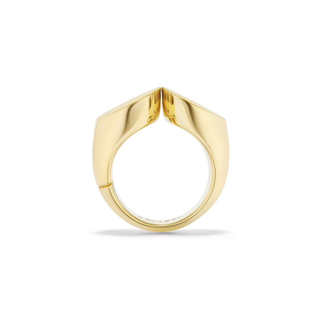 Oera Ring Yellow Gold Flat Large Version – Don Purcell